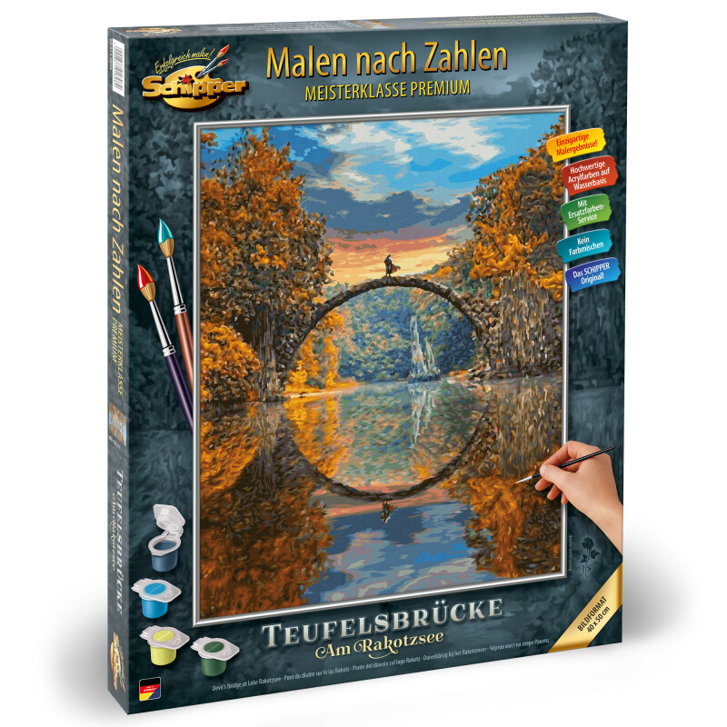 Teufelsbrücke am Rakotzsee - Schipper Malen nach Zahlen Meisterklasse , 37,99