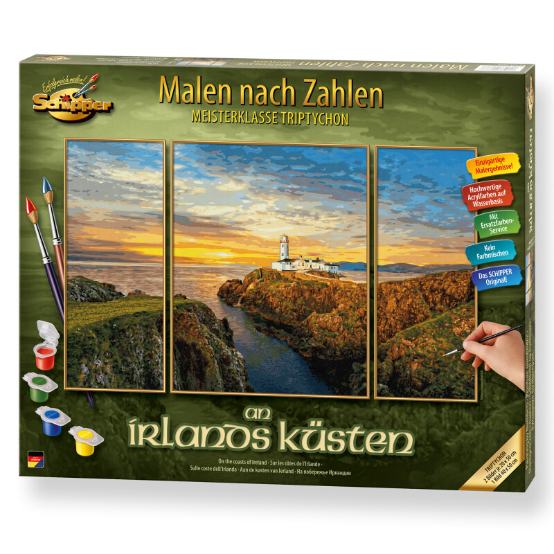 An Irlands Küsten - Schipper Malen nach Zahlen Meisterklasse Triptycho, 51,99