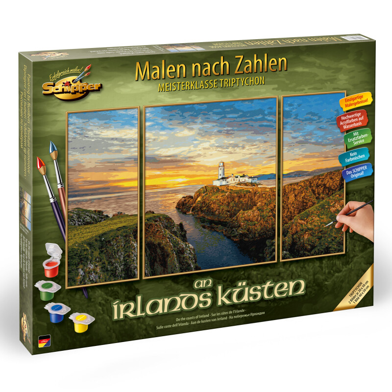 An Irlands Küsten - Schipper Malen nach Zahlen Meisterklasse Triptycho, 51,99