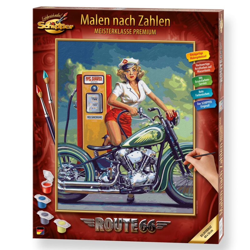 Route 66 - Schipper Malen nach Zahlen Meisterklasse Premium 40x50cm, 37,99