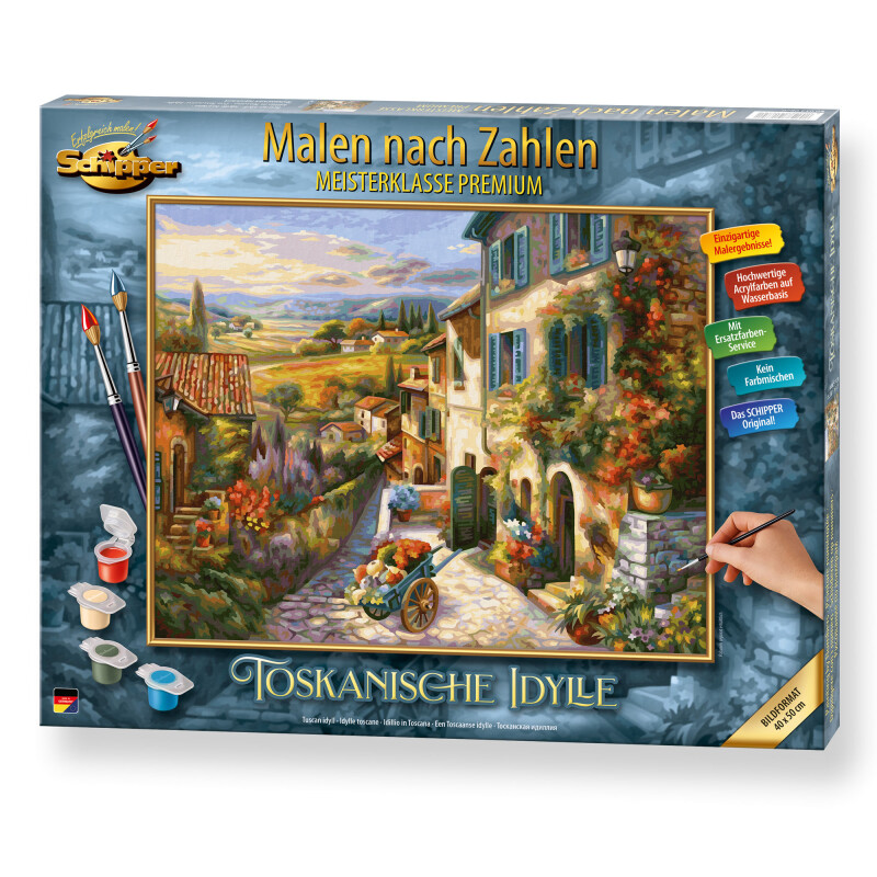 Toskanische Idylle - Schipper Malen nach Zahlen Meisterklasse Premium , 38,99
